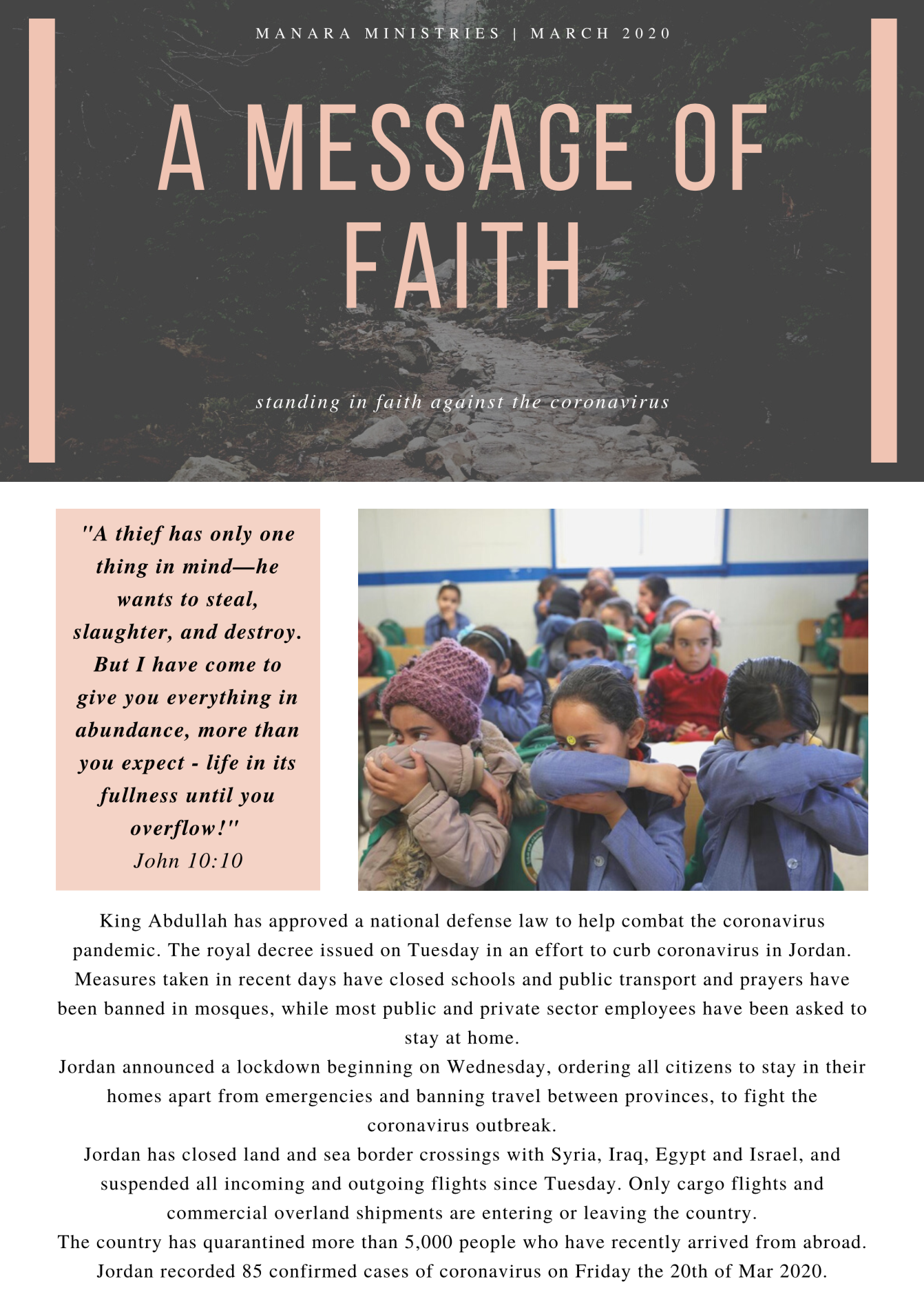 A Message of Faith - Hope Builders International